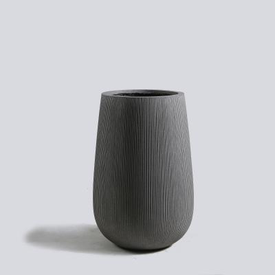 China Hand Carved GRC Planter Pots Frost Resistant 44x44x66H 29x29x43H for sale
