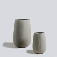 China Hand Carved GRC Planter Pots Frost Resistant 44x44x66H 29x29x43H for sale
