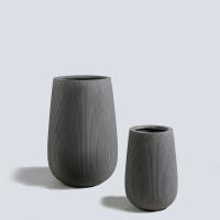 China Hand Carved GRC Planter Pots Frost Resistant 44x44x66H 29x29x43H for sale