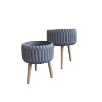 China Quangui Fiber Clay Planter Round D400mm H220mm Frost Resistant Custom Color Indoor Outdoor for sale