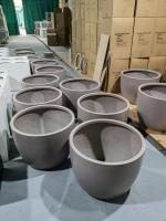 China Fiberglass Flower Pots Customizable Size 30-40 Days Production CE/Rohs/ISO9001 for sale