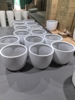 China Fiberglass Flower Pots Customizable Size 30-40 Days Production CE/Rohs/ISO9001 for sale