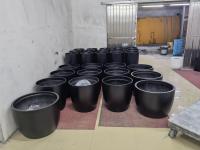 China Fiberglass Flower Pots Customizable Size 30-40 Days Production CE/Rohs/ISO9001 for sale