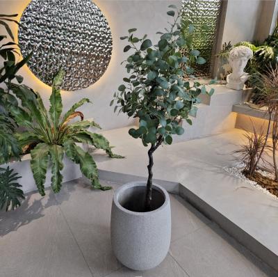 China Fiberglass Flower Pots Durable Lightweight Customizable for Indoor Outdoor Garden for sale