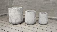 China Quangui Fiber Clay Planter 7-8 Years Indoor Life D460xH500 for Hotel Garden Decoration for sale