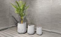 China Quangui Fiber Clay Planter 7-8 Years Indoor Life D460xH500 for Hotel Garden Decoration for sale