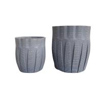 China Custom Fiber Clay Planter D310mm H410mm for Charcoal Oven and Barbecue for sale