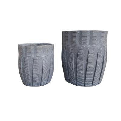 China Custom Fiber Clay Planter D310mm H410mm for Charcoal Oven and Barbecue for sale
