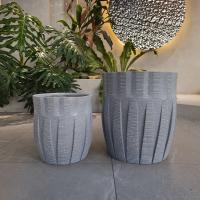 China Custom Fiber Clay Planter D310mm H410mm for Charcoal Oven and Barbecue for sale