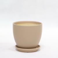 China QUANGUI QG-CM021 Small Ceramic Pots for Indoor Plants with Drainage Holes 4 Inch Round Glazed Flower Pot for sale