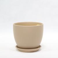 China QUANGUI QG-CM021 Small Ceramic Pots for Indoor Plants with Drainage Holes 4 Inch Round Glazed Flower Pot for sale