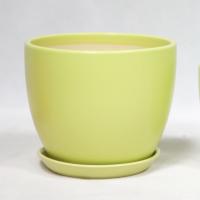 China QUANGUI QG-CM021 Small Ceramic Planter Pot Round Glossy Custom Color Indoor for sale