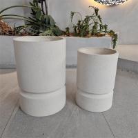 China Fiber Clay Planter 7-8 Years Indoor Life Frost Resistant Durable Lightweight Custom Color for sale