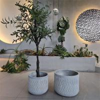 China Quangui Fiber Clay Planter Frost Resistant Durable Lightweight for Indoor Outdoor Hotel Garden Home for sale