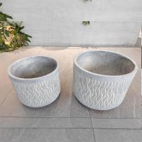 China Quangui Fiber Clay Planter Frost Resistant Durable Lightweight for Indoor Outdoor Hotel Garden Home for sale