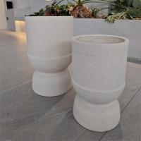 China Fiber Clay Planter 285x440mm Modern Frost Resistant Weatherproof Outdoor Decorative Pot for sale
