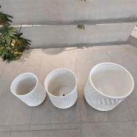 China Fiber Clay Planter Round 405mm Outdoor for Barbecue Camping Burners Heater 5-6 Years Life for sale