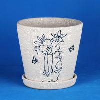 China Small Glazed Ceramic Pots for Indoor Plants Waterproof Fireproof Custom Color for sale