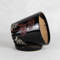 China Small Handcrafted Ceramic Containers for Indoor Decoration and Display for sale