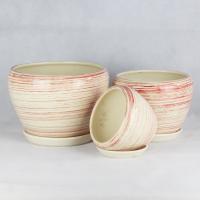 China QUANGUI QG-CM021 Glossy Ceramic Pot Small Round Planter for Indoor Outdoor Use for sale