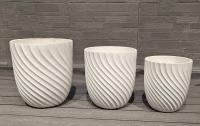 China Fiber Clay Planter Frost Resistant Modern Style 5-6 Years Outdoor Lifespan for sale