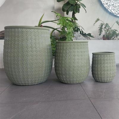 China Frost Resistant Fiber Clay Planter D435H500 for Camping Burners and Charcoal Oven for sale