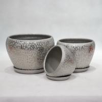 China Durable Stylish Ceramic Pots For  Indoor And Outdoor Garden for sale