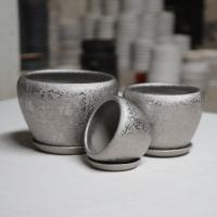China Durable Stylish Ceramic Pots For  Indoor And Outdoor Garden for sale