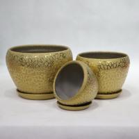 China Durable Stylish Ceramic Pots For  Indoor And Outdoor Garden for sale