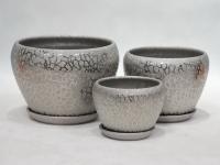 China Durable Stylish Ceramic Pots For  Indoor And Outdoor Garden for sale