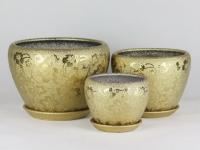 China Durable Stylish Ceramic Pots For  Indoor And Outdoor Garden for sale