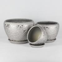 China Durable Stylish Ceramic Pots For  Indoor And Outdoor Garden for sale