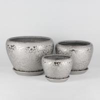 China Durable Stylish Ceramic Pots For  Indoor And Outdoor Garden for sale