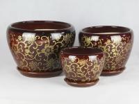 China Easy to Clean Ceramic Pots For Succulents And Cacti Various Sizes Available for sale