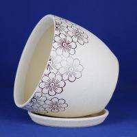 China QUANGUI QG-CM021 Glossy Ceramic Pot Waterproof Fireproof Round Planter for Indoor Use Custom Color for sale