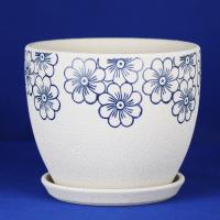 China QUANGUI QG-CM021 Glossy Ceramic Pot Waterproof Fireproof Round Planter for Indoor Use Custom Color for sale
