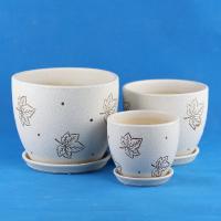 China QUANGUI QG-CM021 Glossy Ceramic Pot Waterproof Fireproof Round Planter for Indoor Use Custom Color for sale