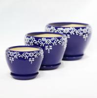 China QUANGUI QG-CM021 Glossy Ceramic Pot Round Small Indoor Planter Custom Color for sale