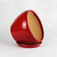 China QUANGUI QG-CM021 Glossy Ceramic Pot Round Small Indoor Planter Custom Color for sale