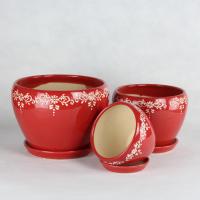 China QUANGUI QG-CM021 Glossy Ceramic Pot Round Small Indoor Planter Custom Color for sale