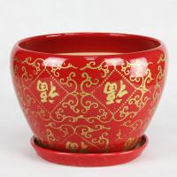 China QUANGUI QG-CM021 Glossy Ceramic Pot Round Small Indoor Planter Custom Color for sale