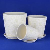 China Customizable Ceramic Pots For  Gardening In Different Colors for sale
