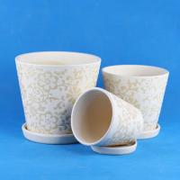 China Customizable Ceramic Pots For  Gardening In Different Colors for sale