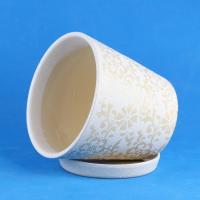 China Customizable Ceramic Pots For  Gardening In Different Colors for sale