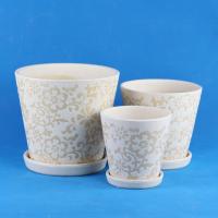 China Customizable Ceramic Pots For  Gardening In Different Colors for sale