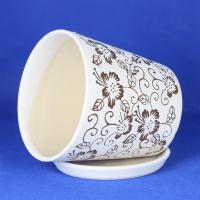 China Customizable Ceramic Pots For  Gardening In Different Colors for sale