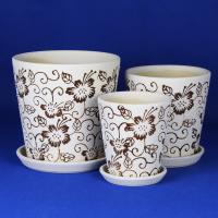 China Customizable Ceramic Pots For  Gardening In Different Colors for sale
