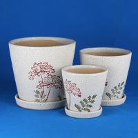 China Customizable Ceramic Pots For  Gardening In Different Colors for sale