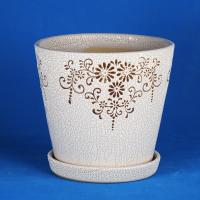 China Customizable Ceramic Pots For  Gardening In Different Colors for sale