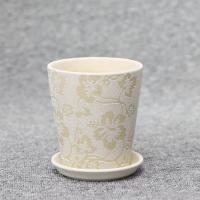 China Customizable Ceramic Pots For  Gardening In Different Colors for sale
